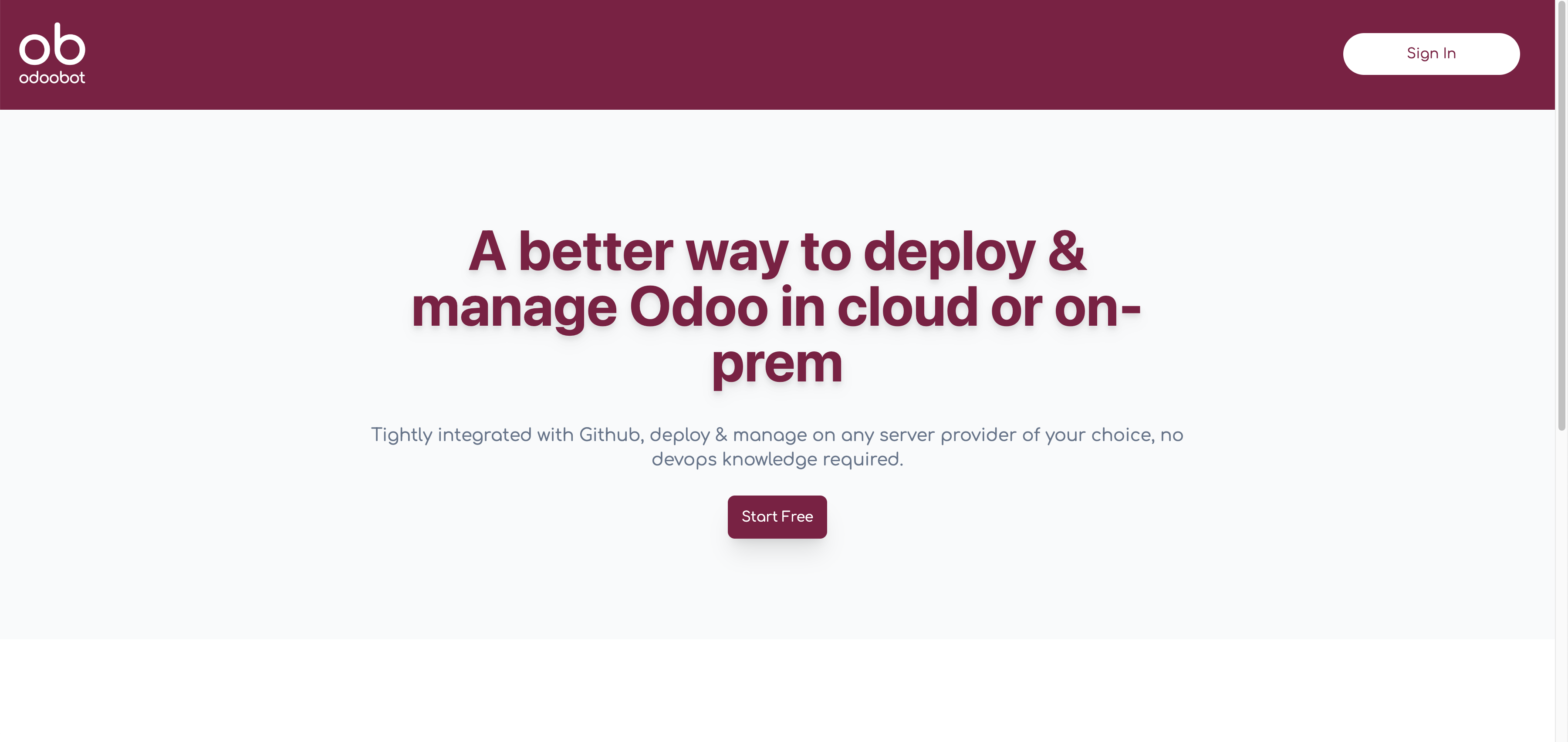 Odoobot, the best odoo.sh alternative to deploy and manage odoo in the ...